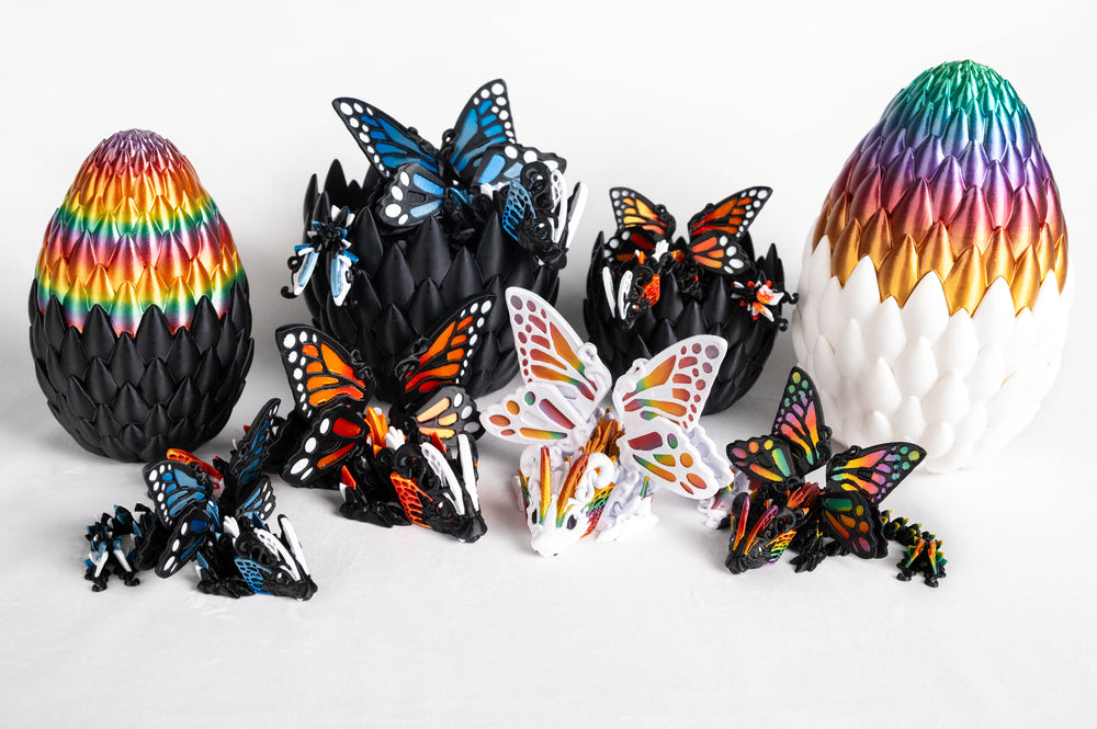 Baby Butterfly 3D Dragon Toy - Butterfly Dragon With A Dragon Egg