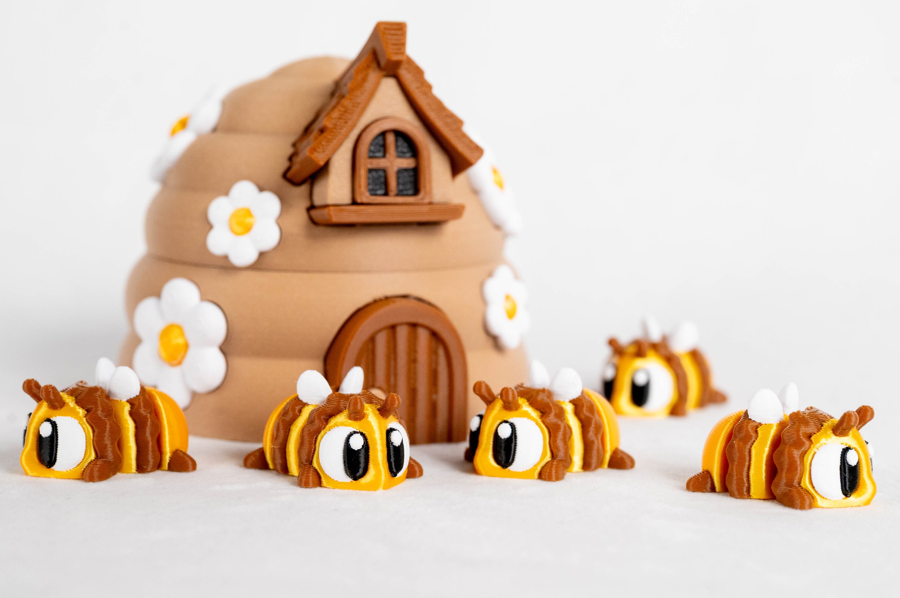 Beehive & Bees Toy Set | Articulated Bee Fidget Toys – Turtle Creations