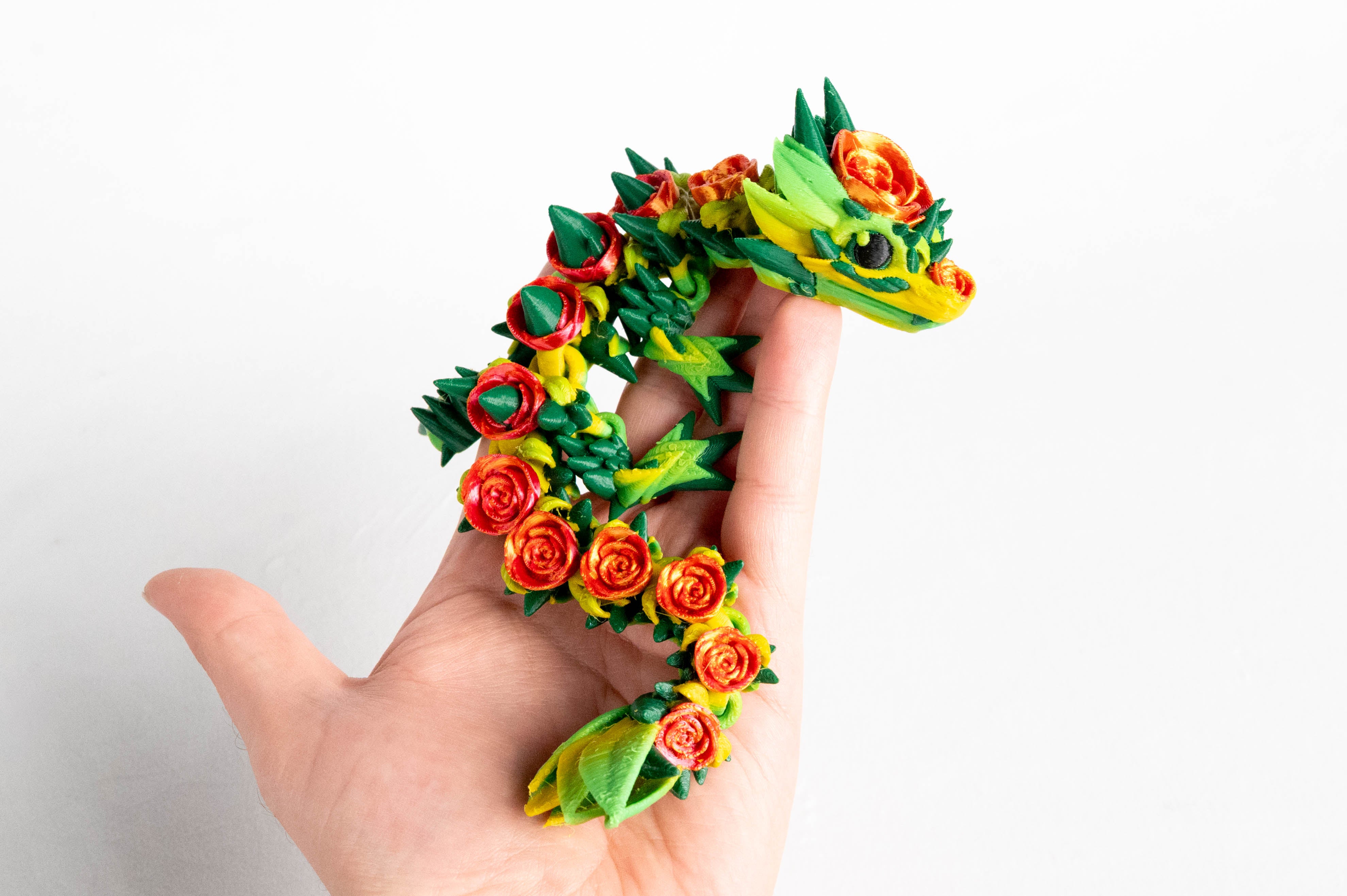 Baby Rose 3D Dragon Toy - Rose Dragon With A Dragon Egg